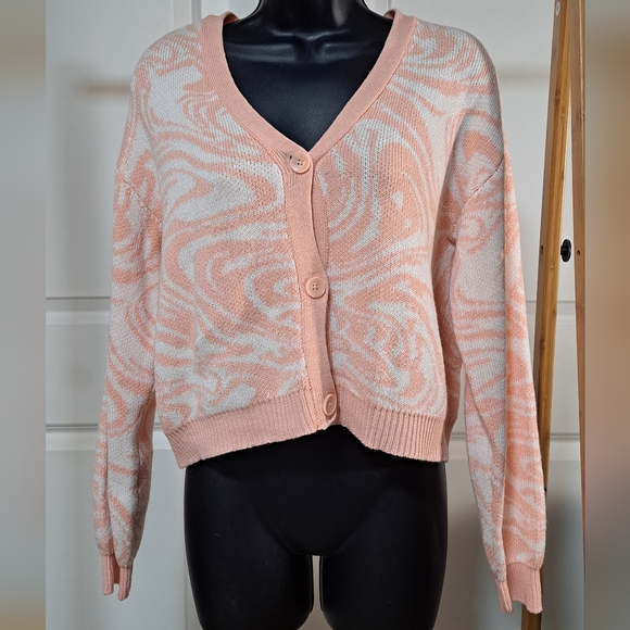 art class | Shirts & Tops | Art Class Sweater Cardigan Pink Swirl ...